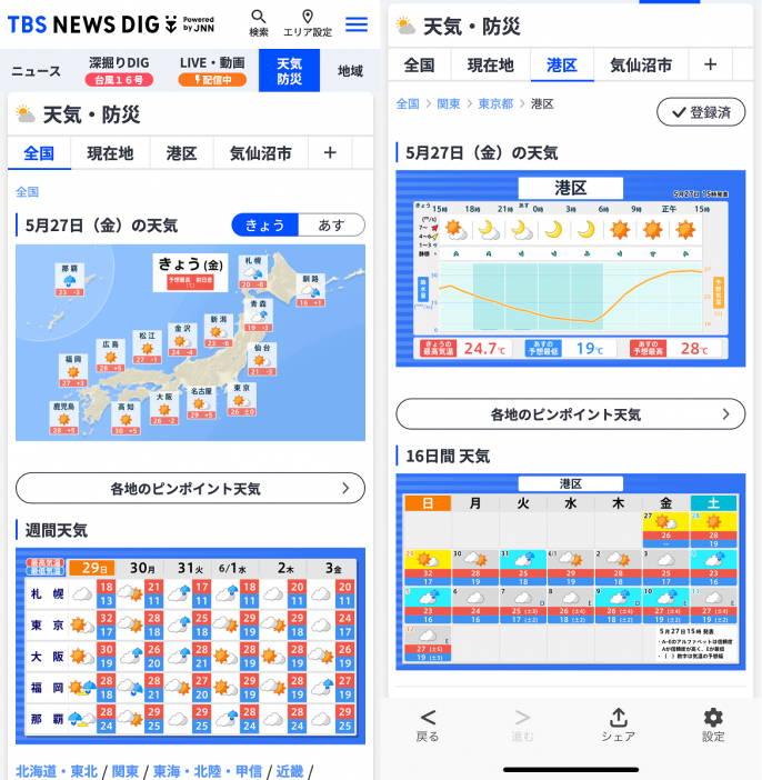 「TBS NEWS DIG Powered by JNN」に天気予報を提供開始 | ウェザーマップ